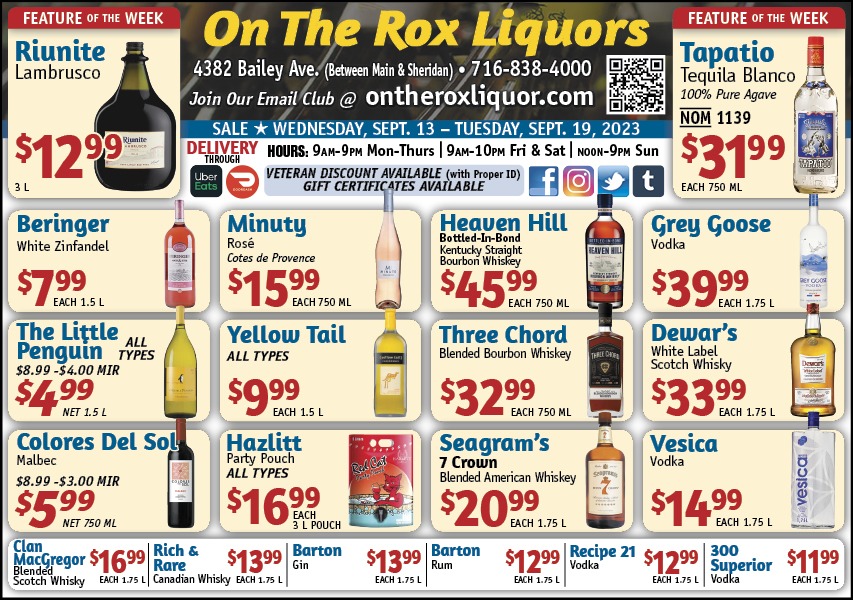 Wine & Liquor Store in Buffalo, NY 14226 - On The Rox Liquors