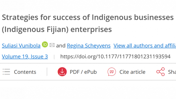 Strategies for success of Indigenous businesses on customary land: case ...